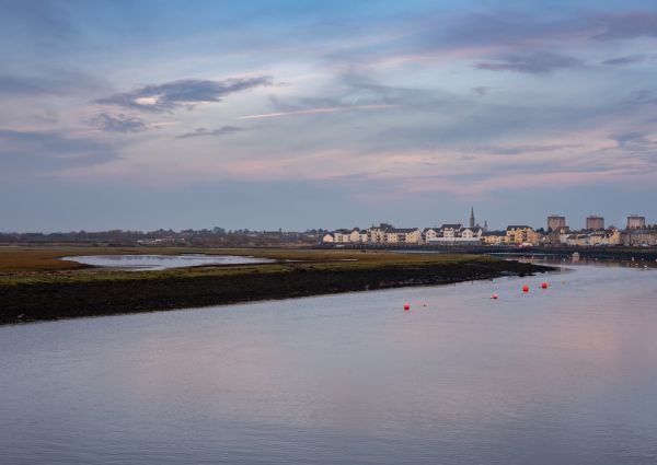Lais Puzzle - Irvine Bay und auf die Stadt Irvine in North Ayrshire ...
